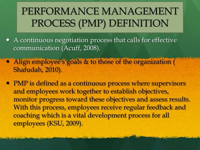 Chapter 2: Performance Management Process | PPTX
