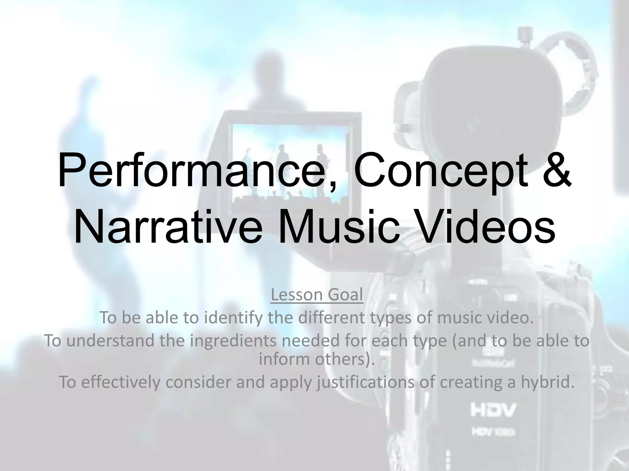 Performance, concept, narrative thematic, symbolic | PPTX