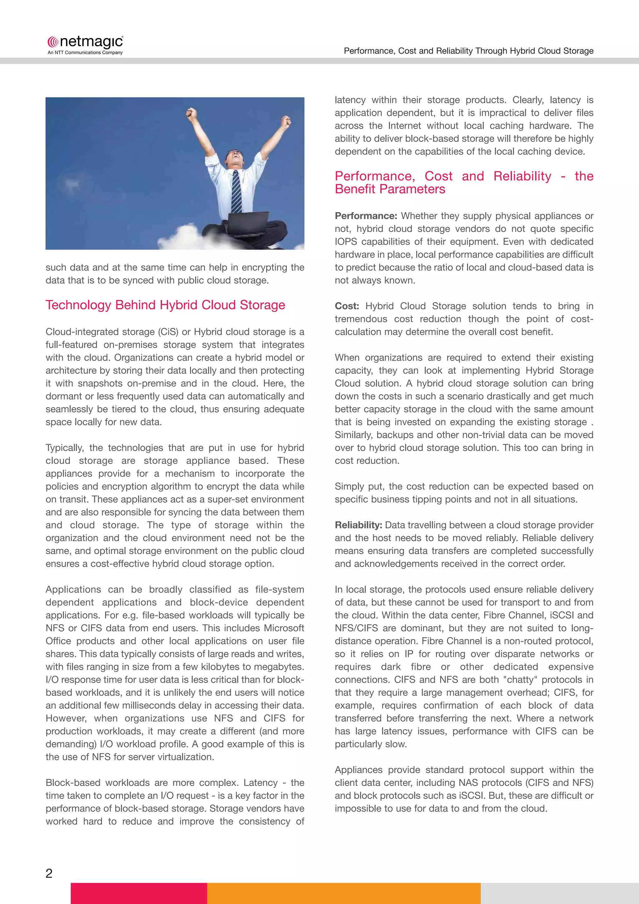 Performancecost And Reliability Through Hybrid Cloud Storage Pdf