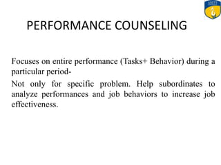 Performance counseling | PPTX
