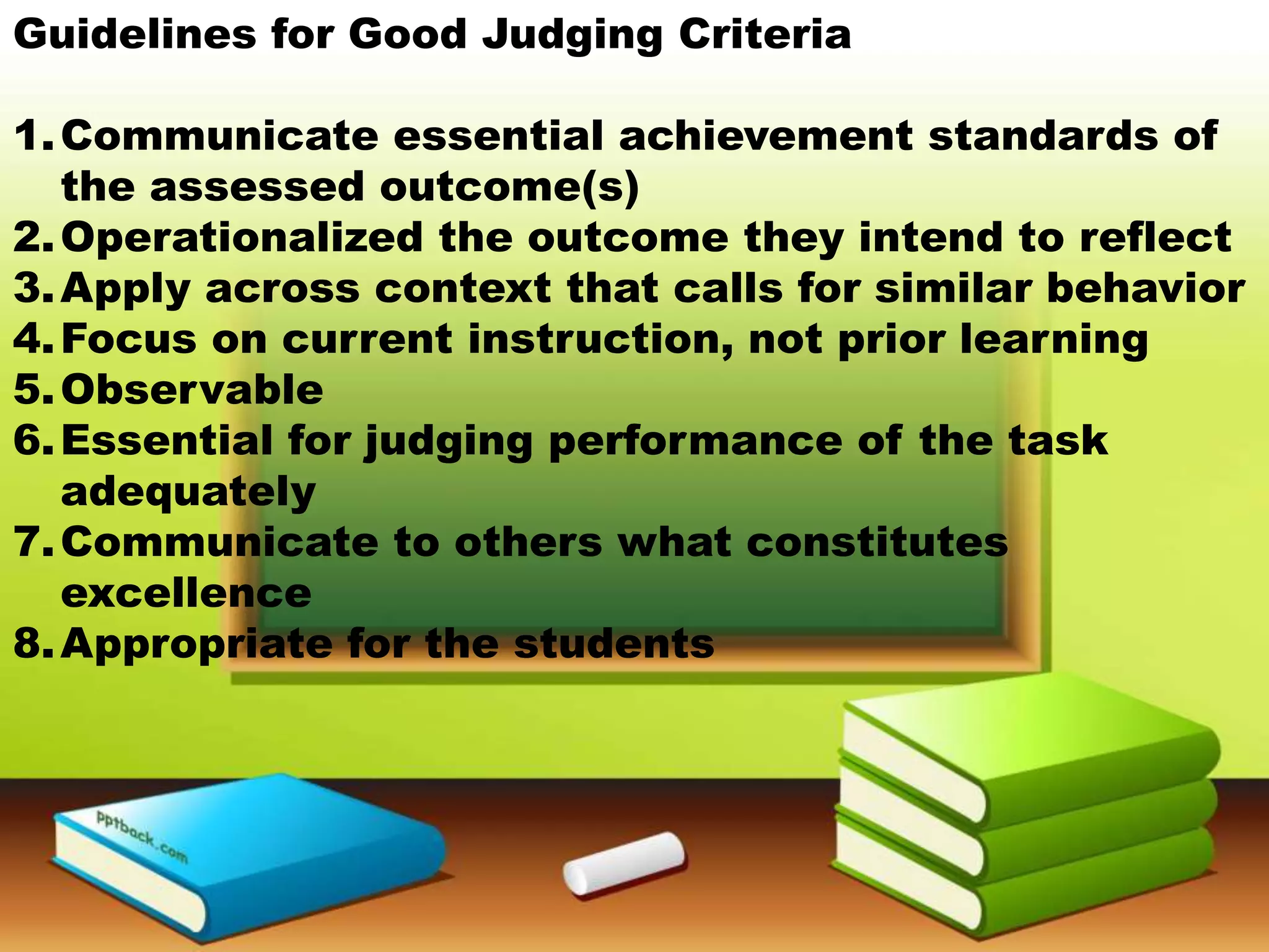 Performance criteria | PPTX