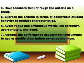 Performance criteria | PPTX
