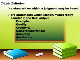 Performance criteria | PPT