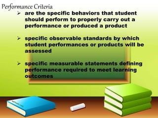 Performance criteria | PPT