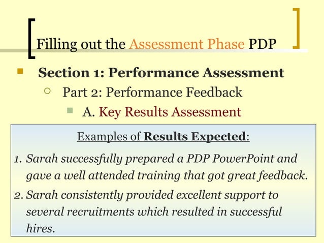 Performance development plan pdp training oct 2010 | PPT