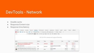 Performance & dev tools | PPTX