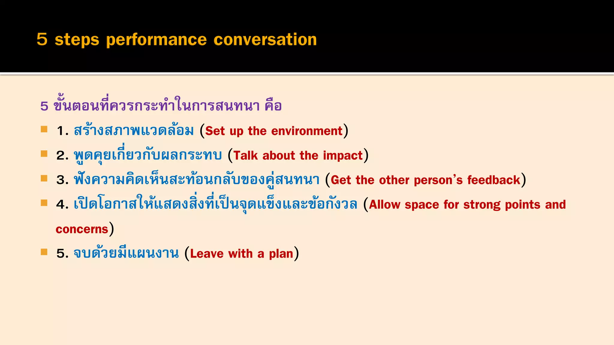 ทบทวนผลงานด้วยสุนทรียสนทนา Performance dialogue | PDF