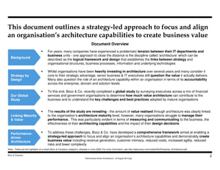 Performance Driven Architecture V2 August 2010 | PDF | Business ...