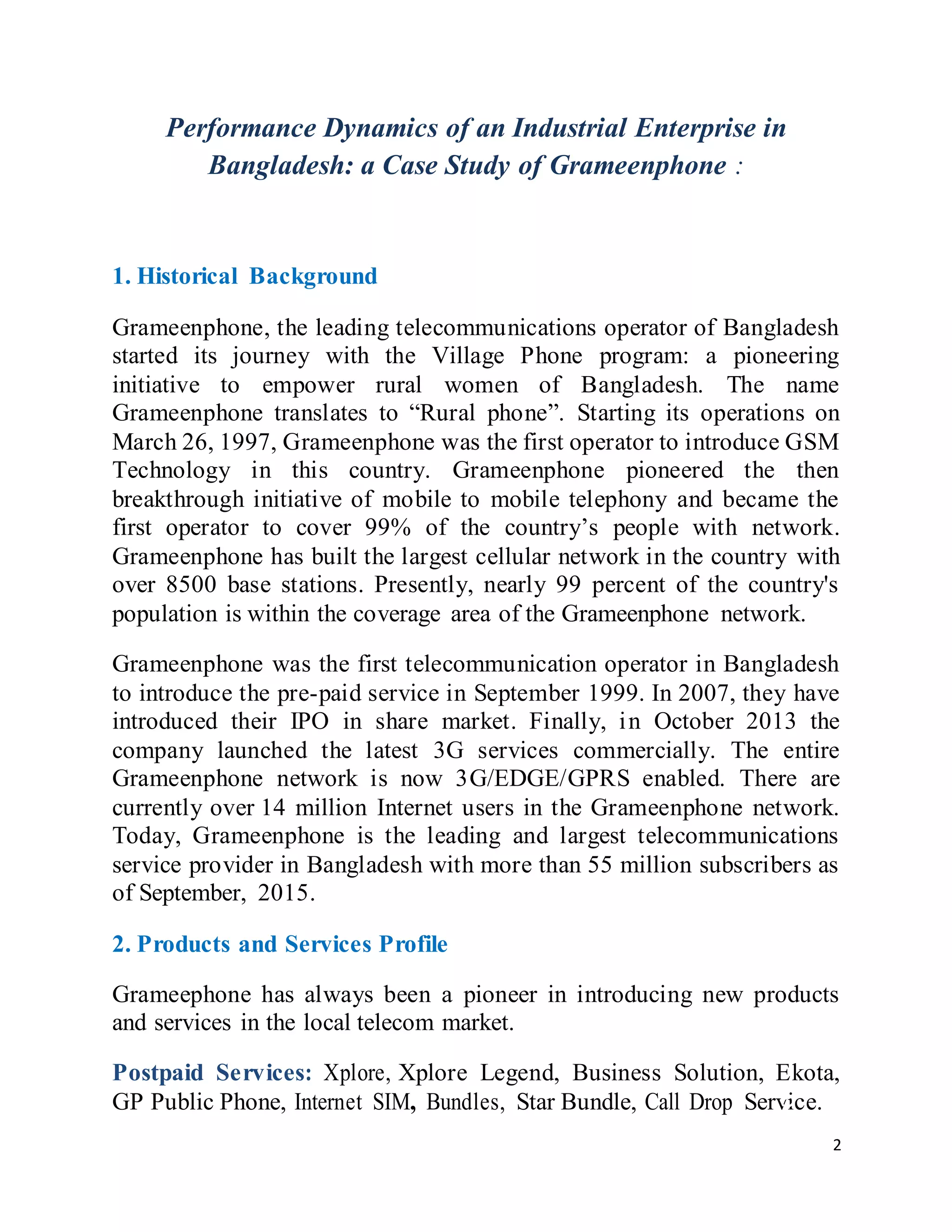 Performance dynamics of an industrial enterprise in bangladesh a case ...
