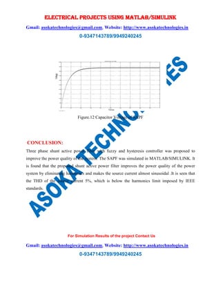 Performance enhancement of shunt active power filter with fuzzy and hysteresis controllers | PDF