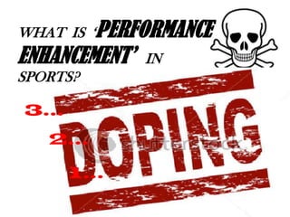 Performance enhancers bad effects of doping avik basu | PPT