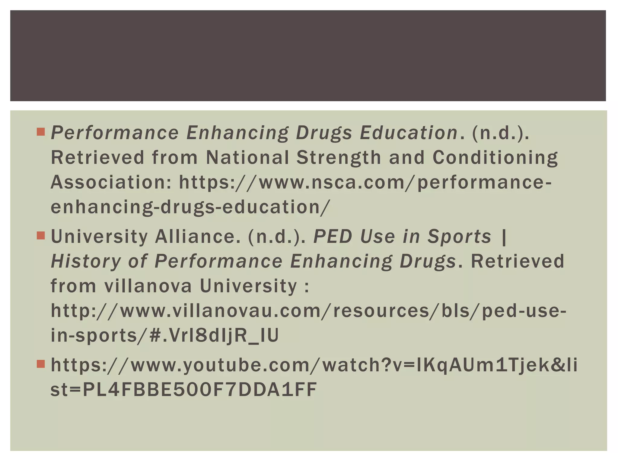 Performance enhancing drugs | PPTX