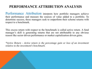 PORTFOLIO PERFORMANCE EVALUATION | PPTX