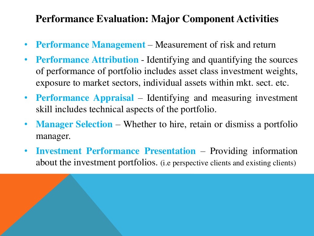 PORTFOLIO PERFORMANCE EVALUATION portfolio-performance-evaluation