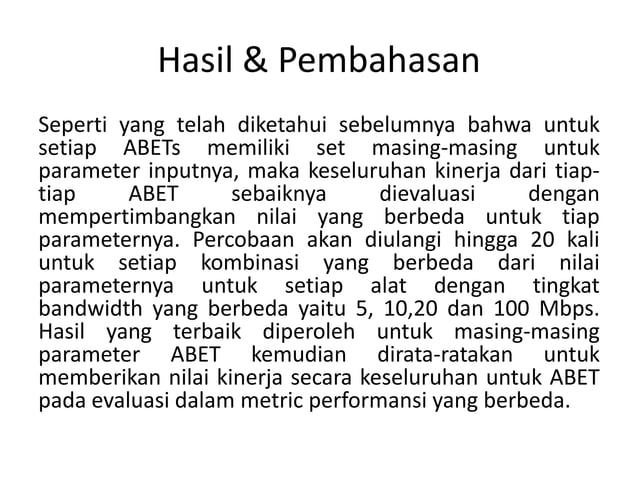 Performance Evaluation Of Available Bandwidth Estimation Tools In Ftth Networks Ppt