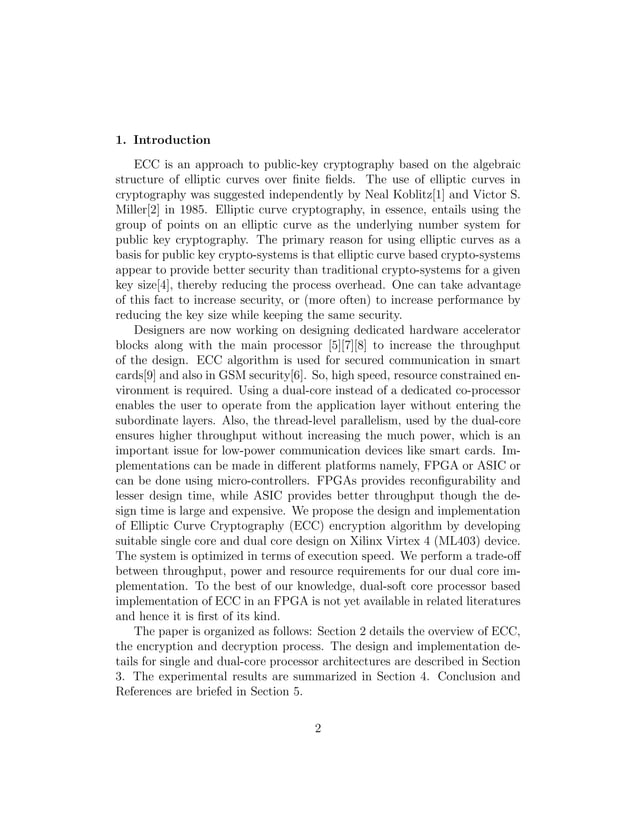 Performance Evaluation Of Ecc In Single And Multi Eliptic Curve Pdf