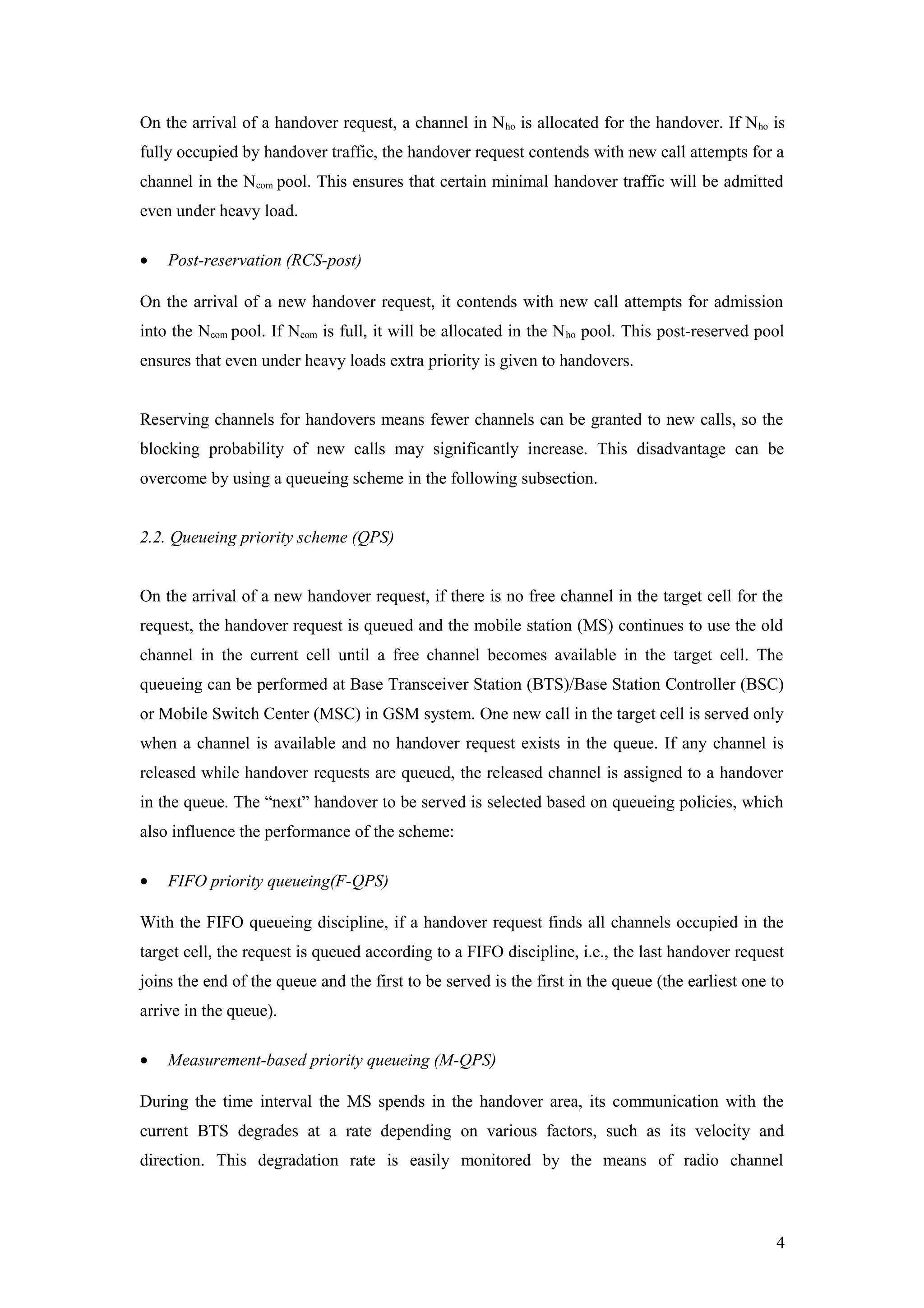 Performance Evaluation Of Gsm Handover Traffic In A Gprsgsm Network Doc