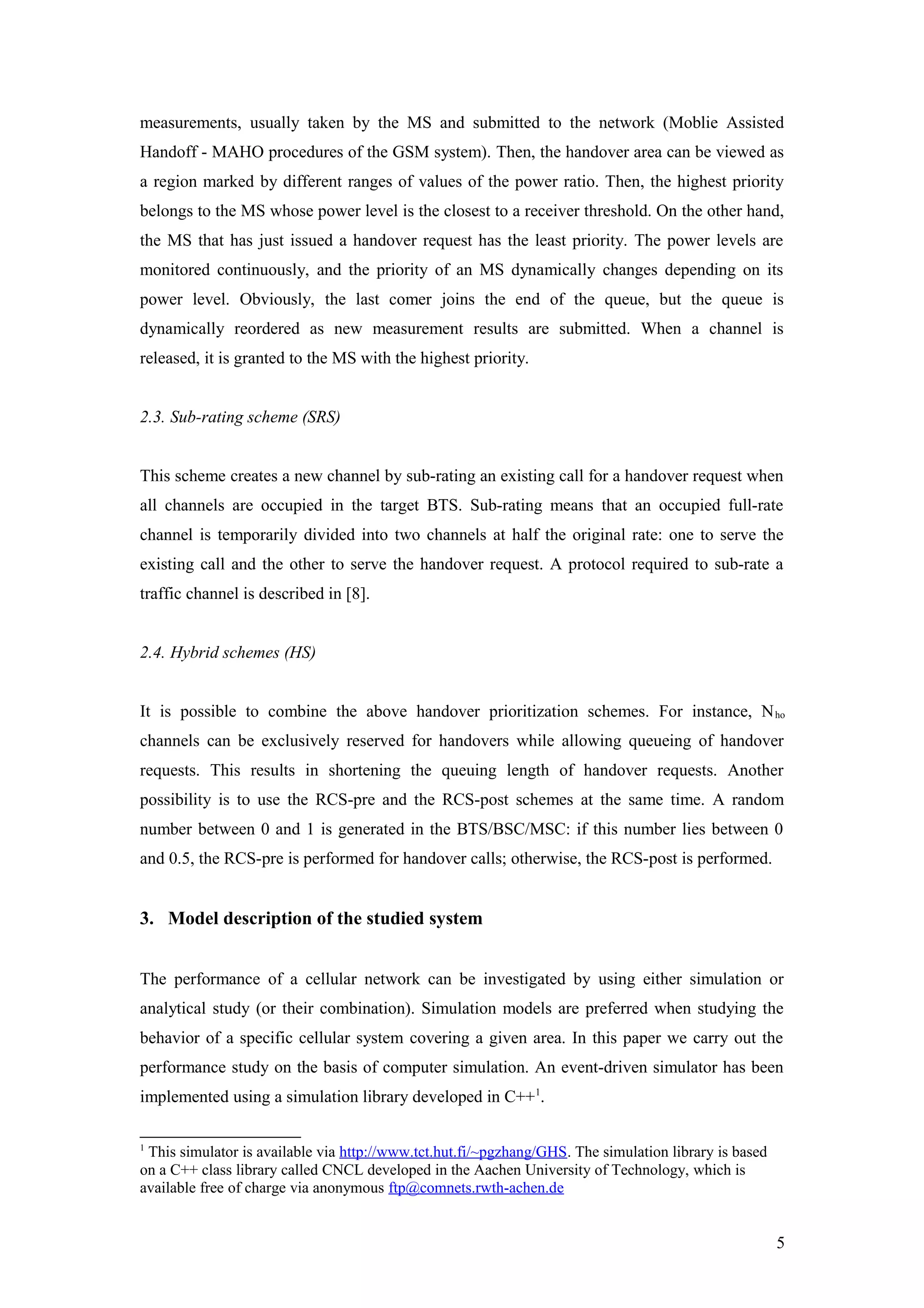 Performance Evaluation Of Gsm Handover Traffic In A Gprsgsm Network Doc