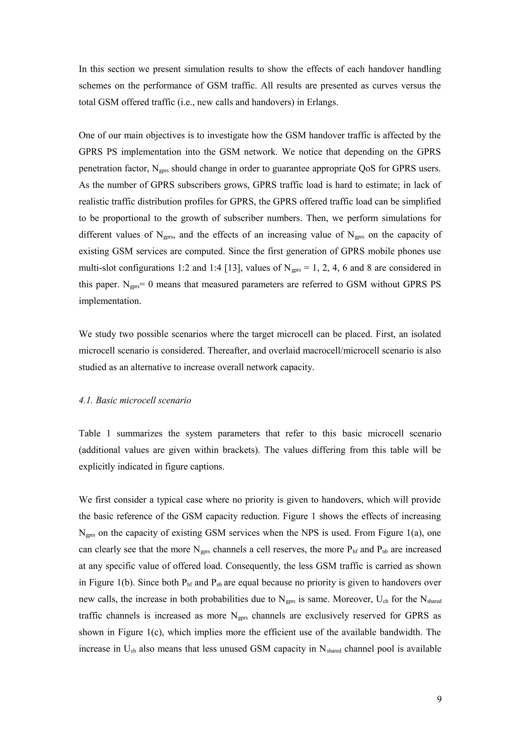 Performance Evaluation Of Gsm Handover Traffic In A Gprsgsm Network Doc