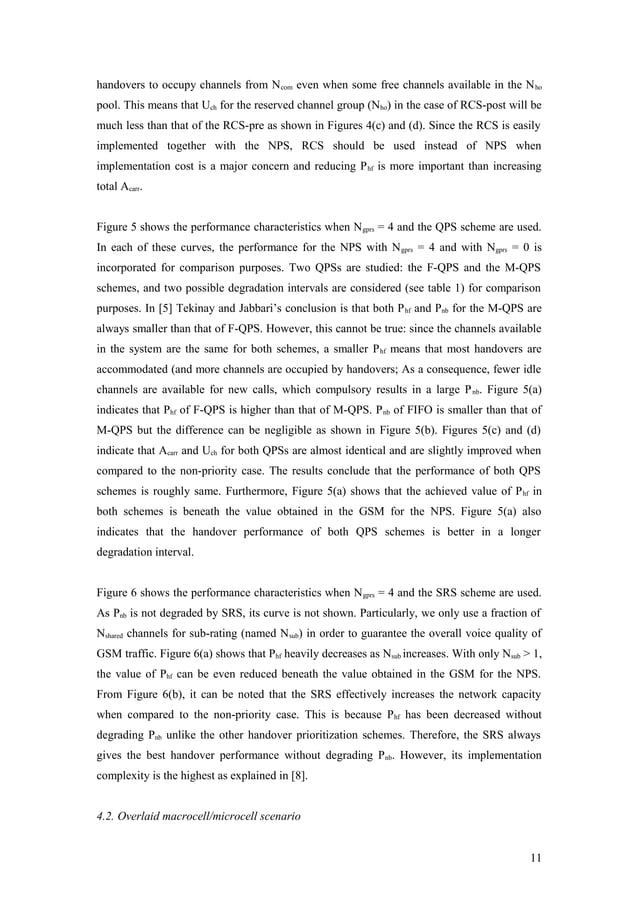 Performance Evaluation Of Gsm Handover Traffic In A Gprsgsm Network Doc