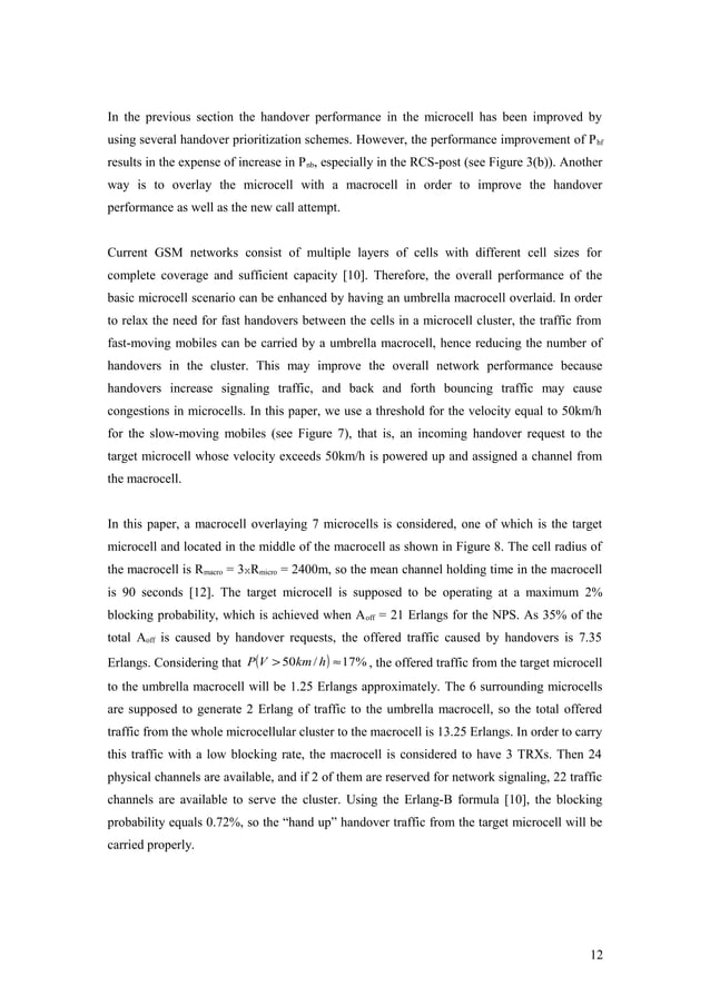 Performance Evaluation Of Gsm Handover Traffic In A Gprsgsm Network Doc