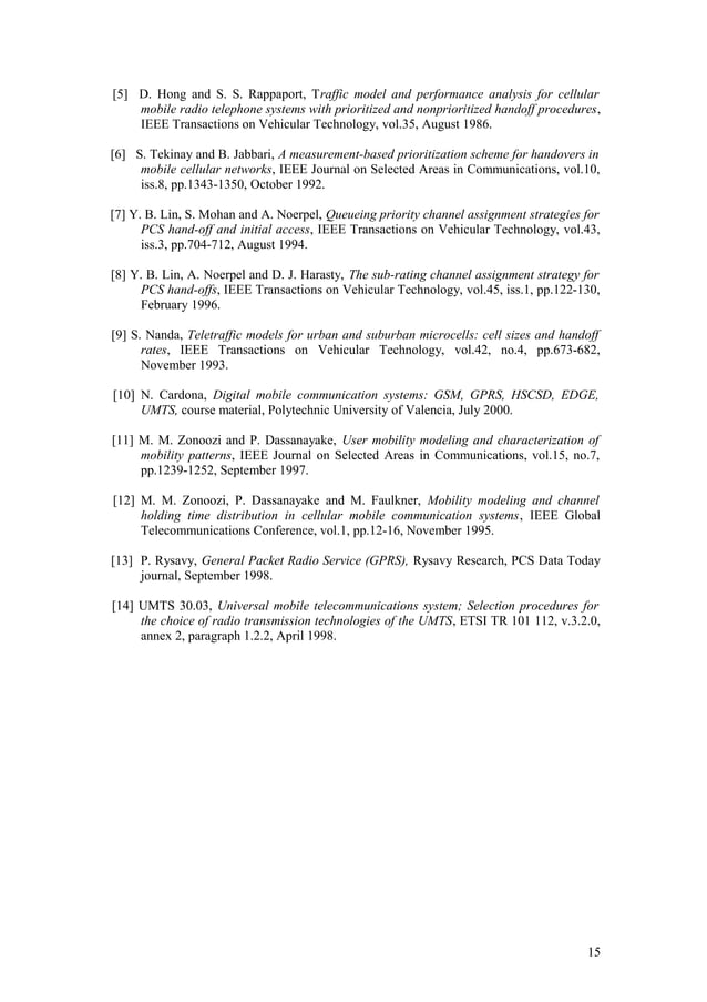 Performance Evaluation Of Gsm Handover Traffic In A Gprsgsm Network Doc