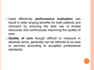 Performance evaluation of_hospitals | PPTX