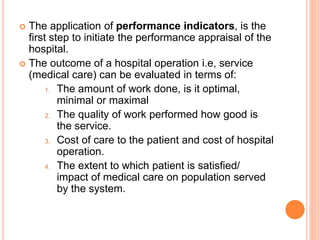 Performance evaluation of_hospitals | PPTX