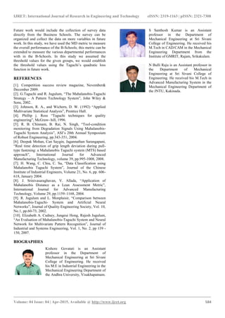 Performance evaluation of indian business schools using the mahalanobis ...