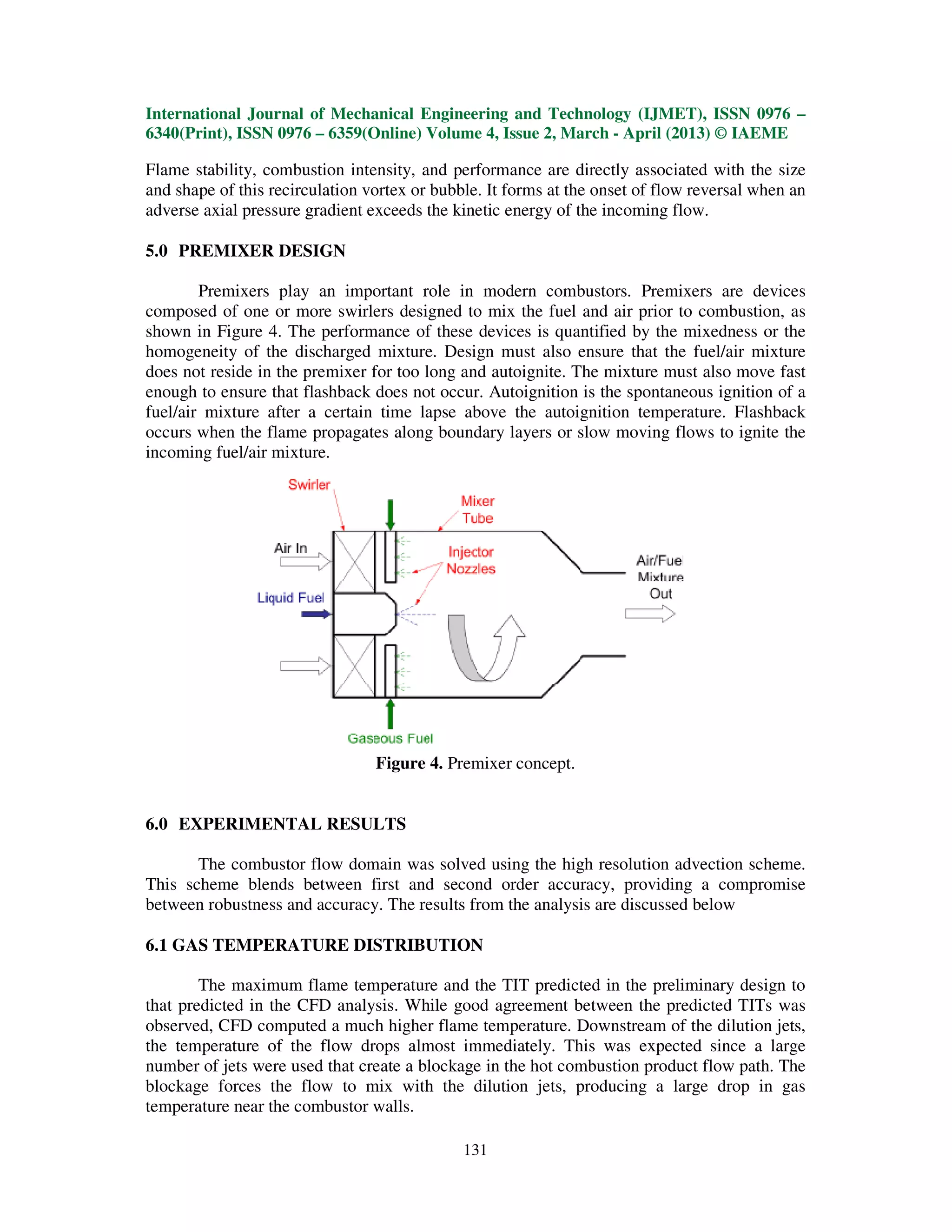 Performance evaluation of lean premixed prevapourised combustion chamber | PDF