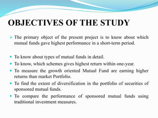Performance evaluation of mutual fund | PPTX