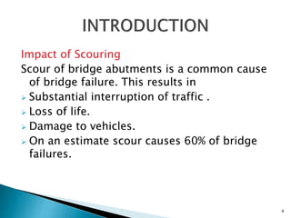 Performance evaluation of scour countermeasures | PPTX
