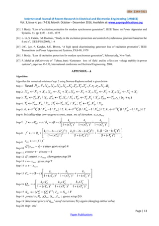 Performance Evaluation of Synchronous Generator under Sudden Loss of Excitation | PDF