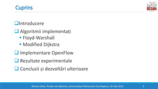 Evaluarea performanțelor algoritmilor Modified Dijkstra și Floyd ...
