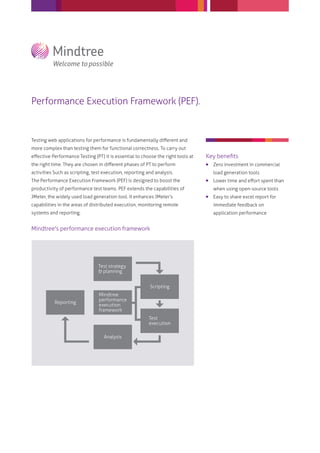 Performance Execution Framework (PEF). | PDF