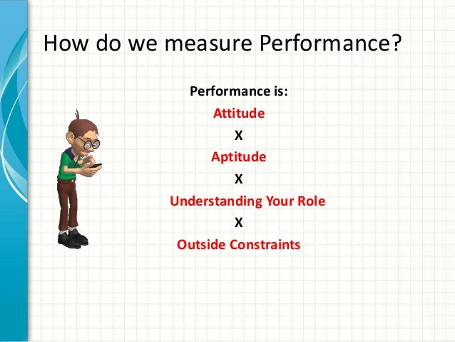 The Performance Formula