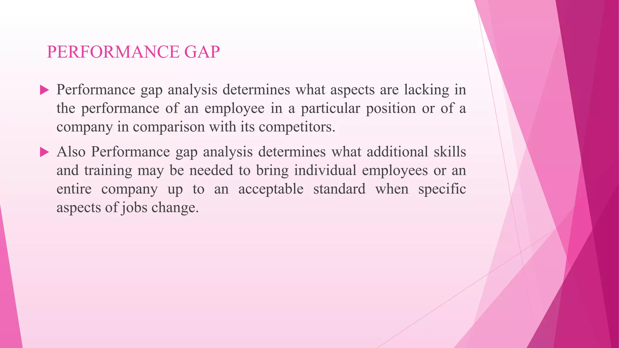 Performance gap analysis | PPTX