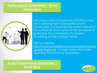 Performance guarantee procedure | PDF