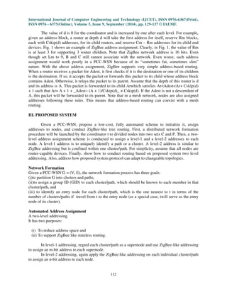 Performance improvement of automated address assignment for path cluster wsn using 2 level ...