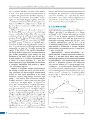 Performance improvement of mimo mc cdma system using relay and itbf | PDF
