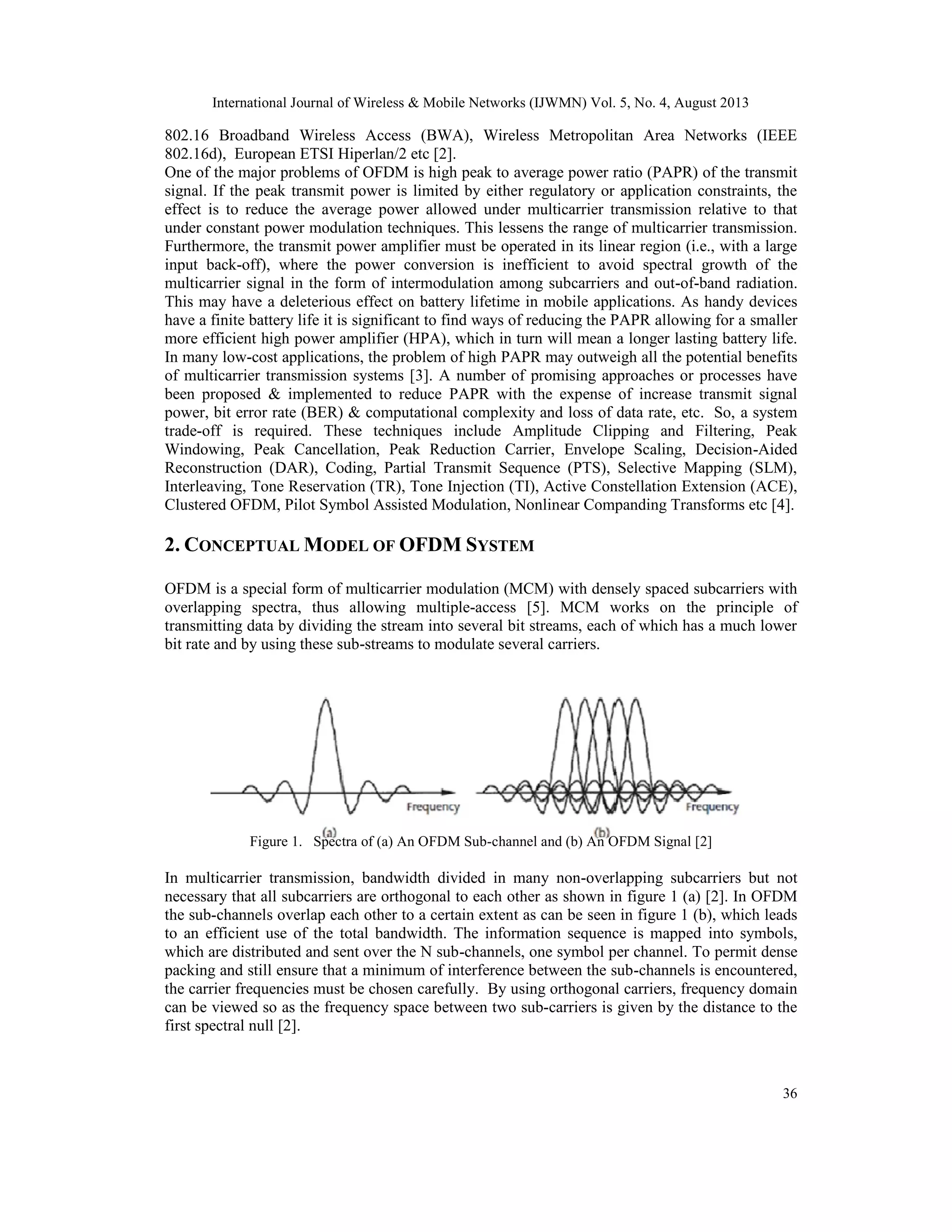 Performance Improvement Of Papr Reduction For Ofdm Signal In Lte System