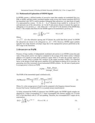 PERFORMANCE IMPROVEMENT OF PAPR REDUCTION FOR OFDM SIGNAL IN LTE SYSTEM | PDF | Digital Audio ...