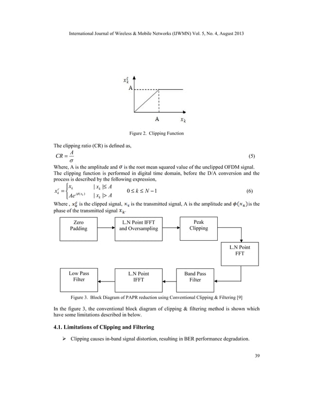 Performance Improvement Of Papr Reduction For Ofdm Signal In Lte System