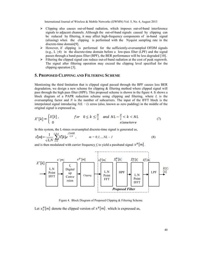 Performance Improvement Of Papr Reduction For Ofdm Signal In Lte System