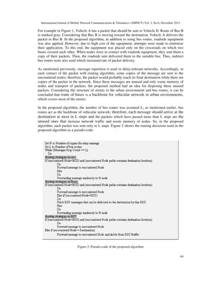 Performance improvement of vehicular delay tolerant networks using public transportation systems ...