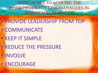 Performance indicators for different levels of management | PPTX