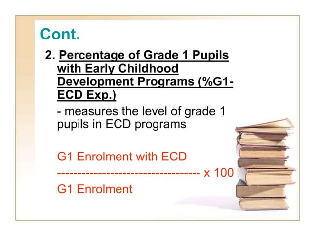 Performance indicators formula | PPT | Daycare and Pre-School | Parenting