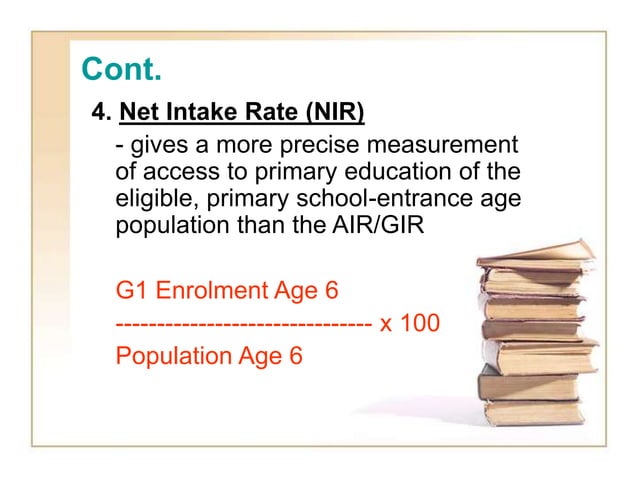 Performance indicators formula | PPT | Daycare and Pre-School | Parenting