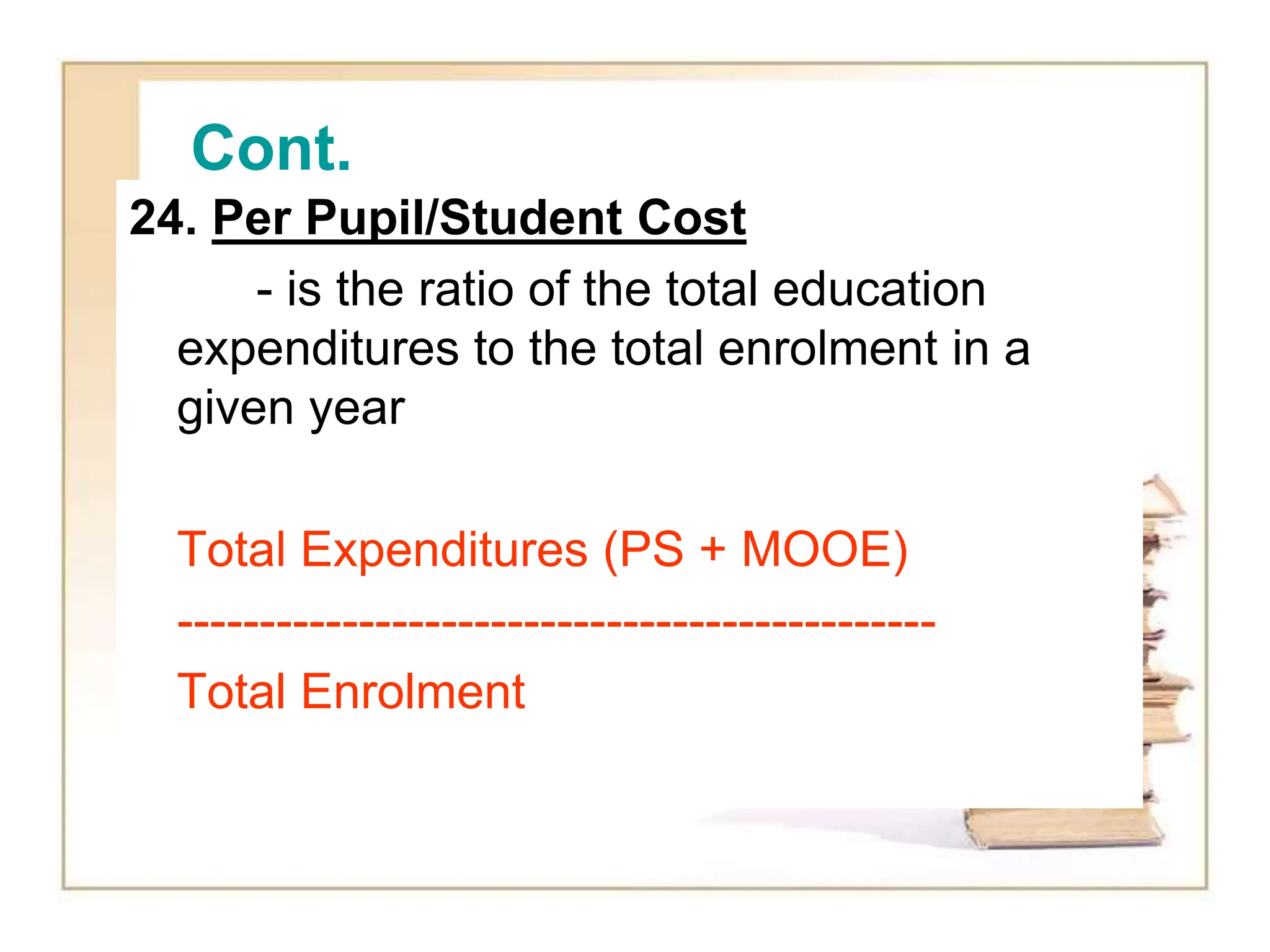 DepEd_performance_indicators_formula.ppt | Daycare and Pre-School ...