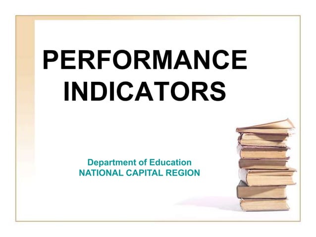 DepEd_performance_indicators_formula.ppt | Daycare and Pre-School ...